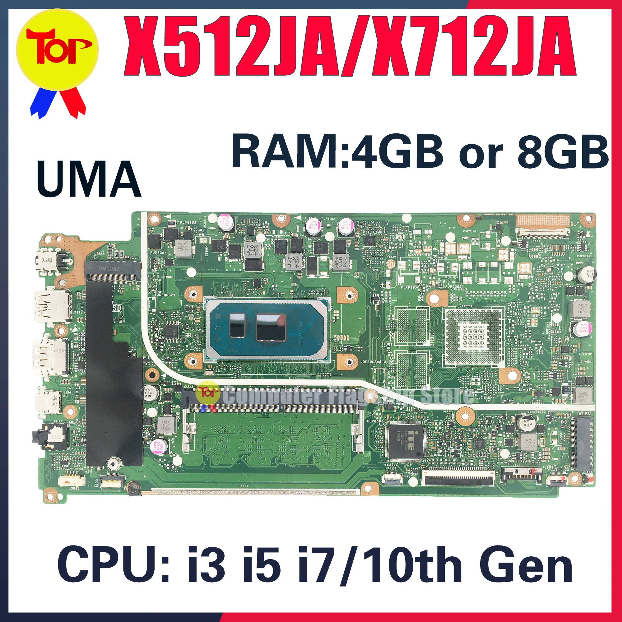 KEFU-Mainboard-For-ASUS-X512JA-X712JA-X512JAW-X512JAU-X512JP-X512JF ...