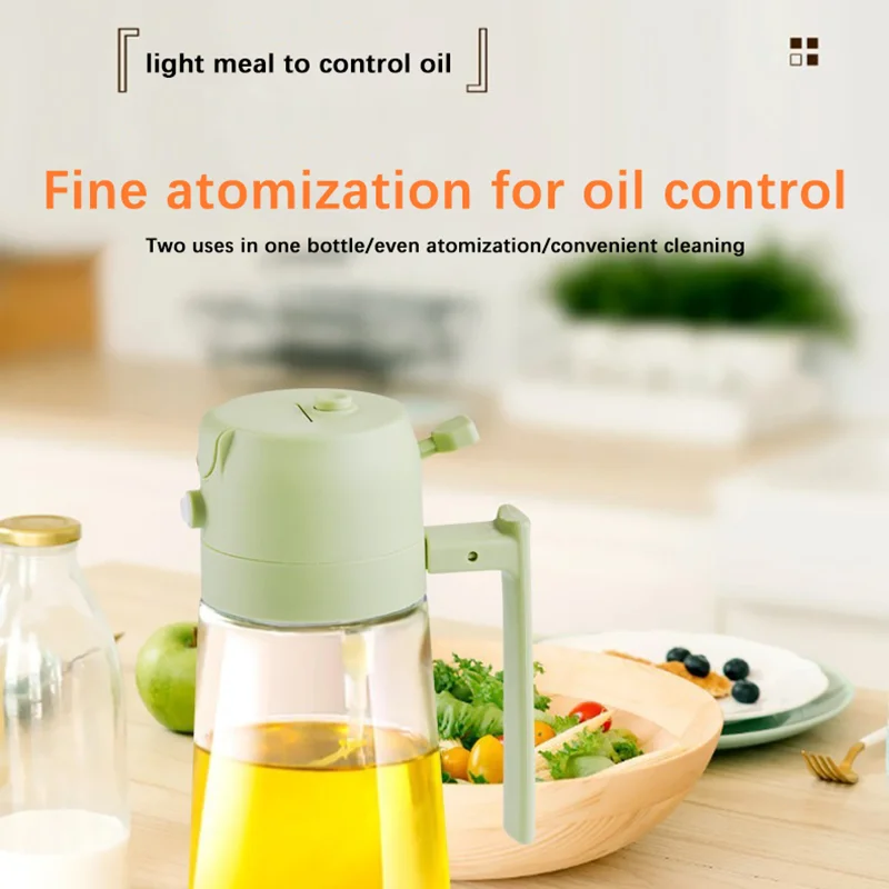 470ML-Dual-purpose-kitchen-oil-spray-can-leakproof-oil-can-glass-spray ...