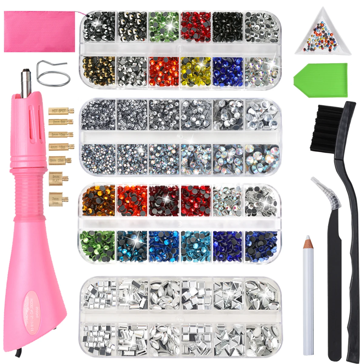 Fast Heated Hotfix Rhinestones Applicator DMC Hotfix Rhinestone Full ...