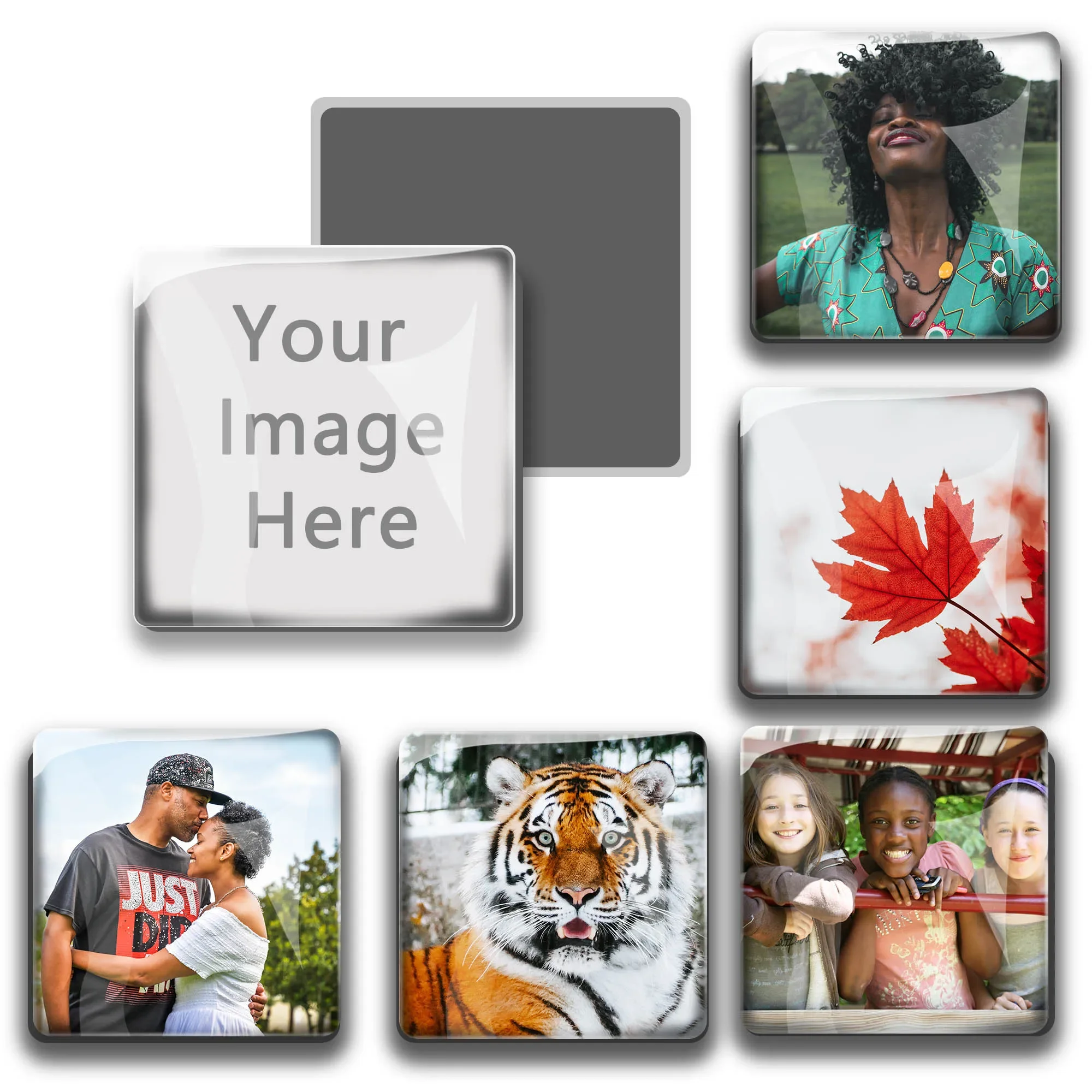 DIY Refrigerator Magnets Souvenir Custom Fridge Magnet Stickers 50MM ...