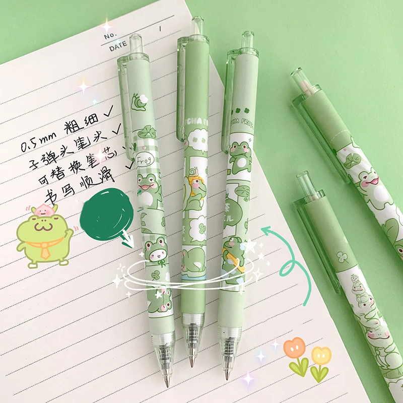 New-3-6Pcs-Japanese-Stationery-Cute-Pens-School-Korean-Stationery-Pen ...