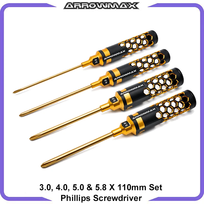 ARROWMAX Phillips Screwdriver 3.0, 4.0, 5.0 & 5.8 X 110mm Limited ...