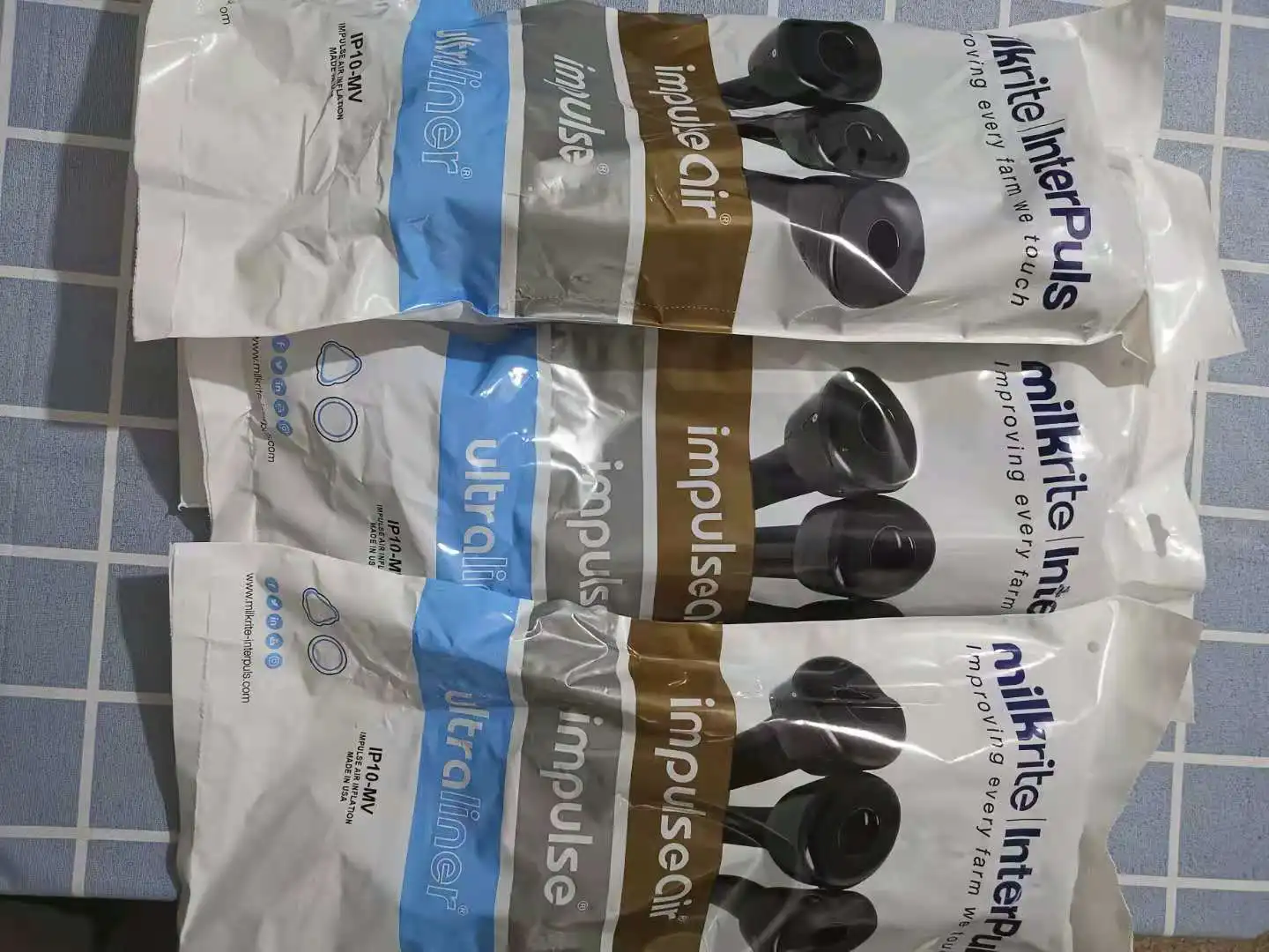 Milkrite-Impulse-Air-Bag-IP10-IP15-forros-triangulares-ordenha-de-vaca ...