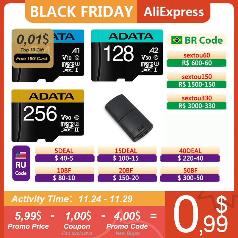 ADATA Micro SD 128GB 64GB Memory Card 32GB Micro SD Card