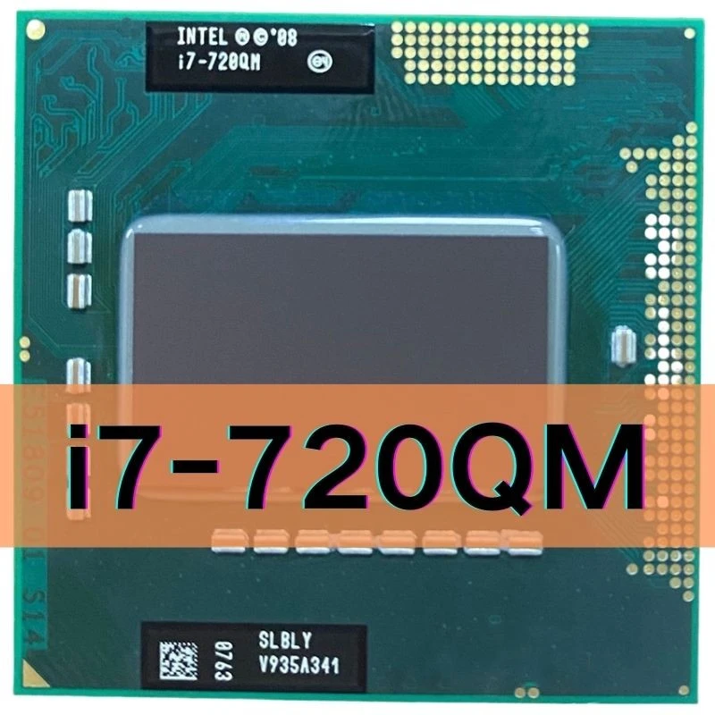 Intel Core i7 720qm i7 720QM GHzクアッドコア8スレッド,CPUプロセッサ,6w,45w,g1/rpga988a ...