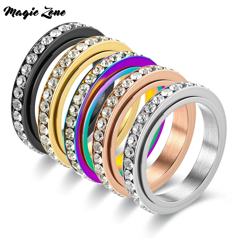Iced-Out-Bling-CZ-Cubic-Zirconia-Rings-Stainless-Steel-Anxiety-Fidget ...