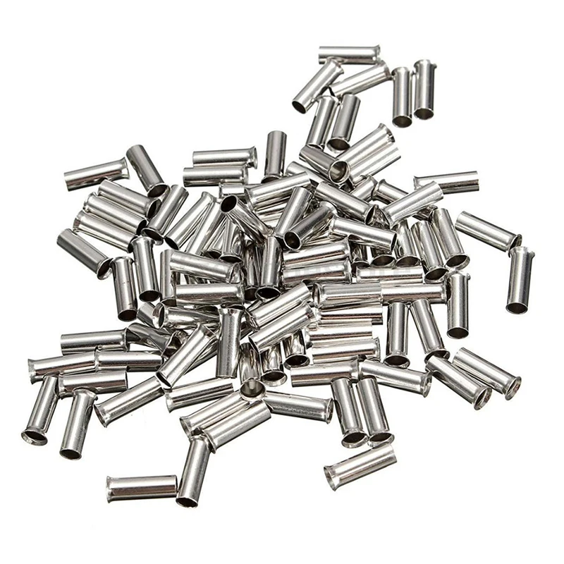 100PCS Non-Insulated Wire Connector Ferrules Electrical Cable Terminal ...