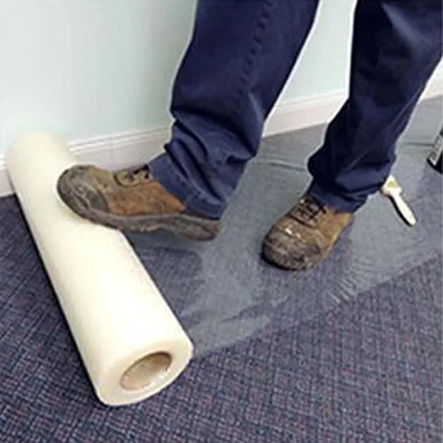 Clear Self Adhesive Protective Film Roll Carpet Floor Protector Clear ...
