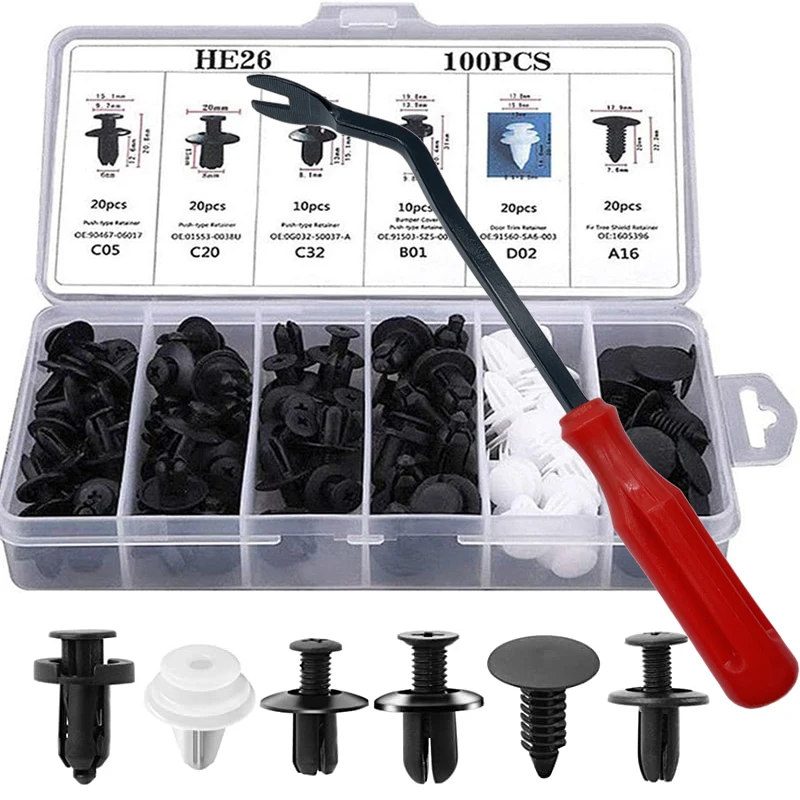 Clips de sujeción automáticos para carrocería de coche, Kit de remaches ...