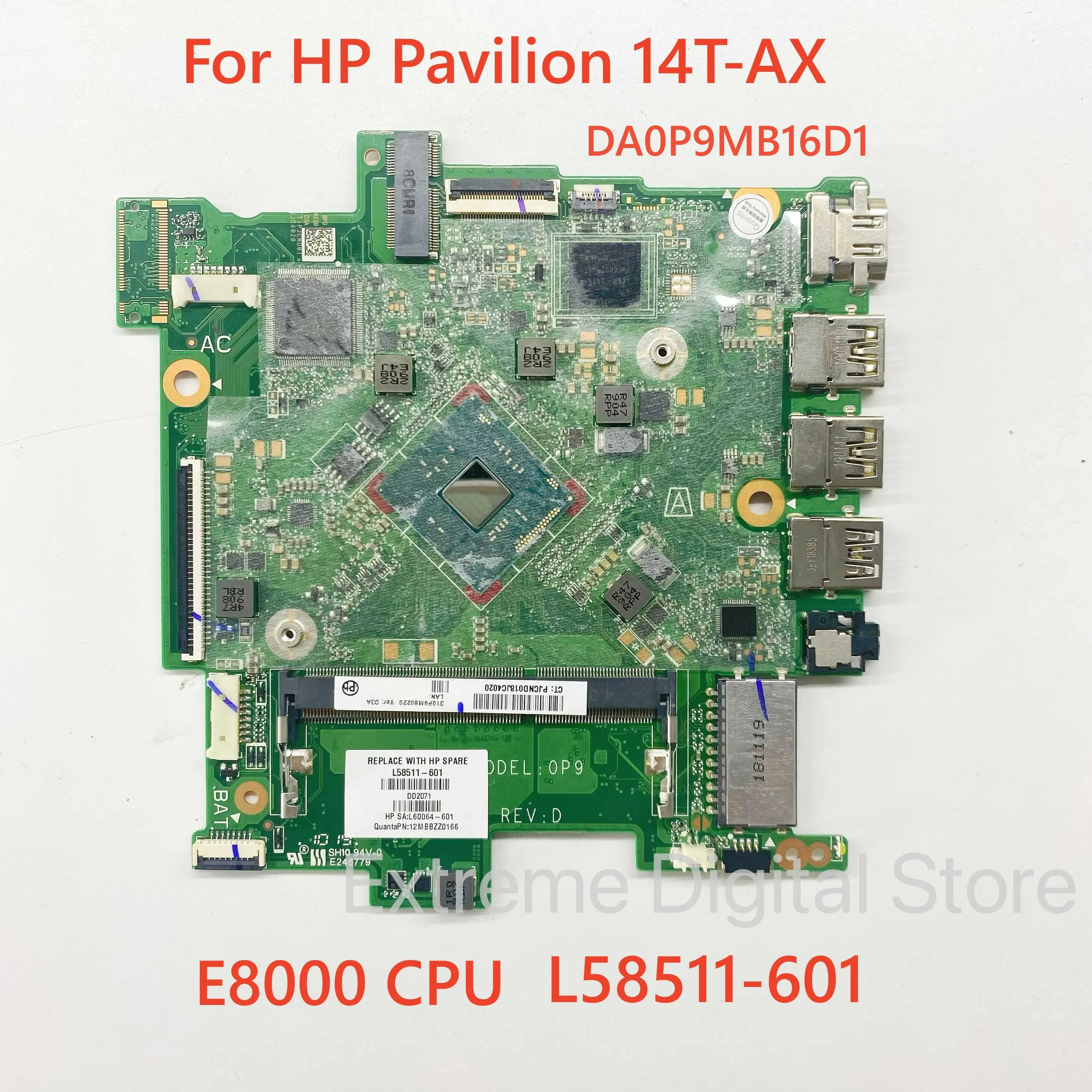 DA0P9MB16D1-L58511-601-motherboard-is-applicable-FOR-HP-Pavilion-14T-AX ...