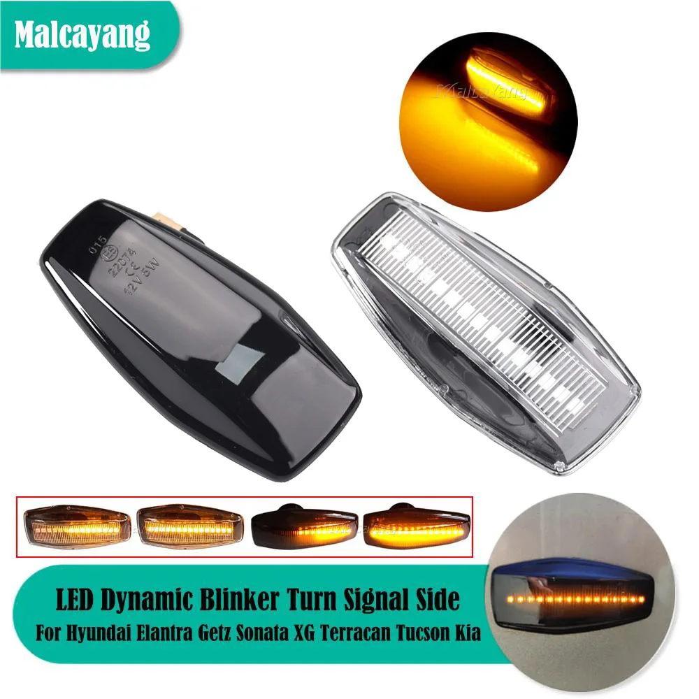 A-Pair-Dynamic-Blinker-LED-Light-Side-Marker-For-Hyundai-Tucson ...