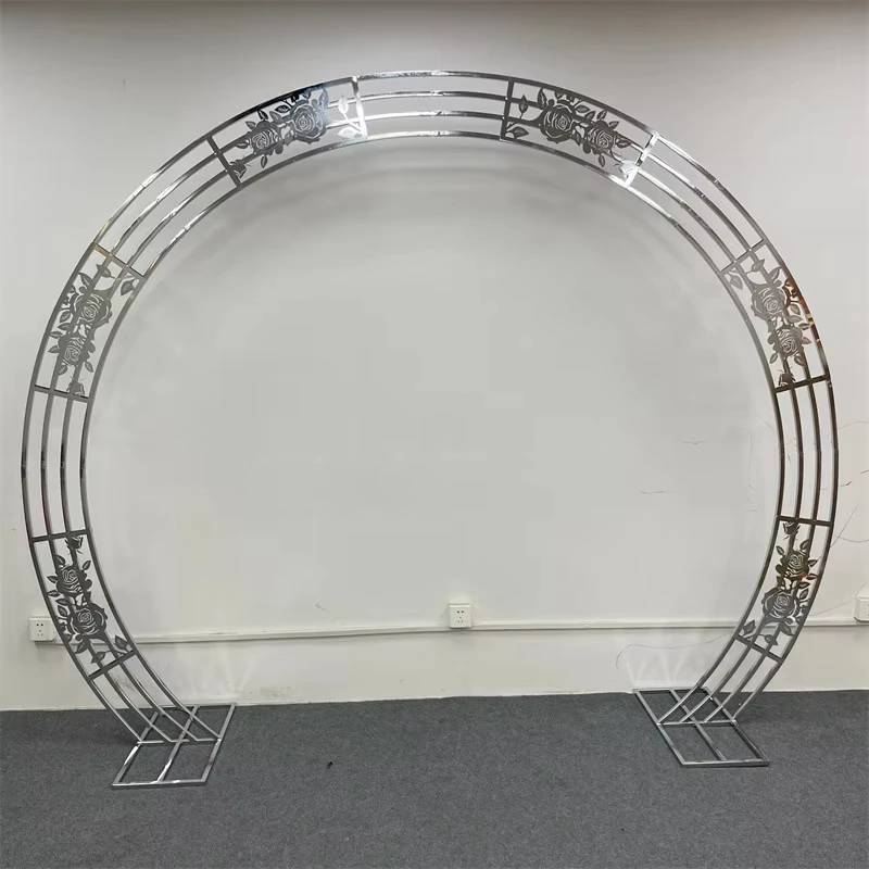 1pcs-latest-wedding-props-wedding-stage-background-iron-arc-arch-flower ...
