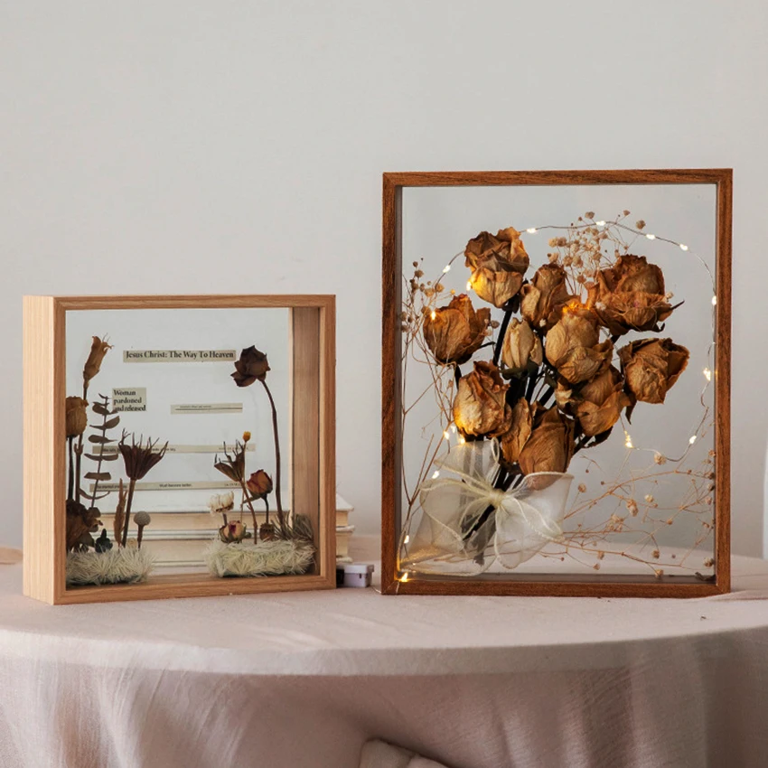 3D Flowers Photo Frame 4cm Deep Shadow Box Frames Bouquet Display ...