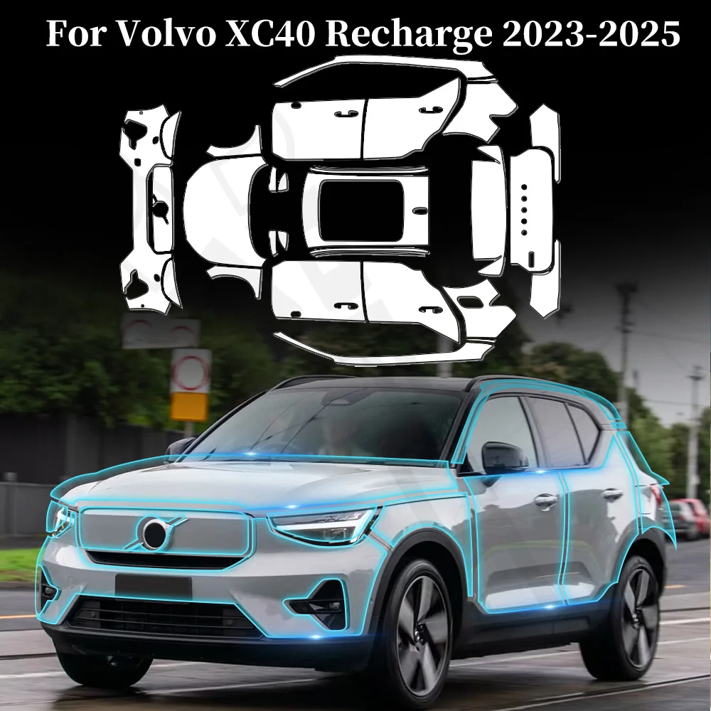 For Volvo XC40 Recharge 2023-2025 Anti-scratch TPU Paint Protection ...