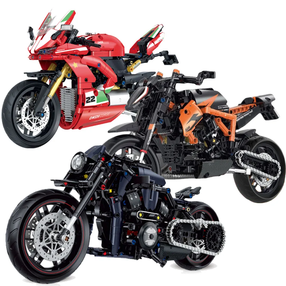 586Pcs-Classic-Motorbike-Building-Model-Blocks-Moto-Road-Racer-Bricks ...