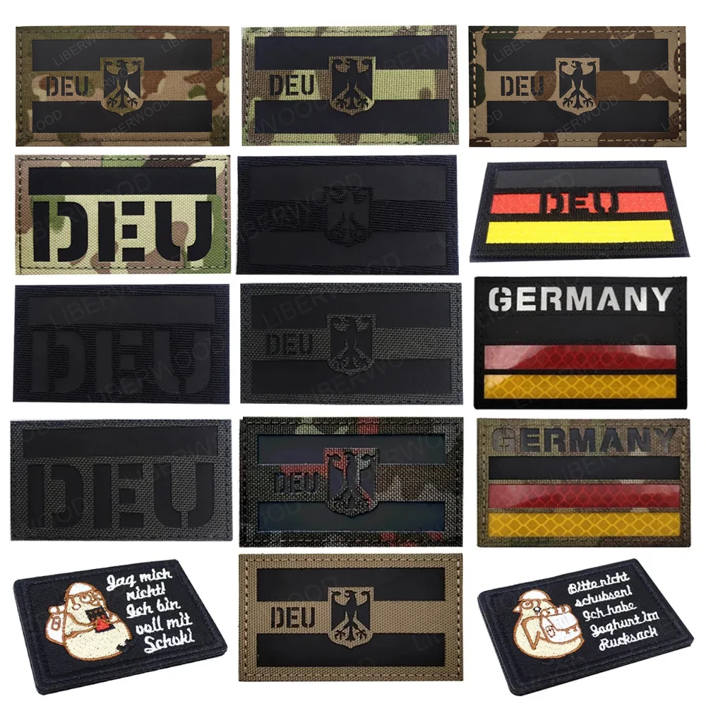 LIBERWOOD-Germany-Eagle-Reflective-DEU-Infrared-IR-Patch-Deutschland ...