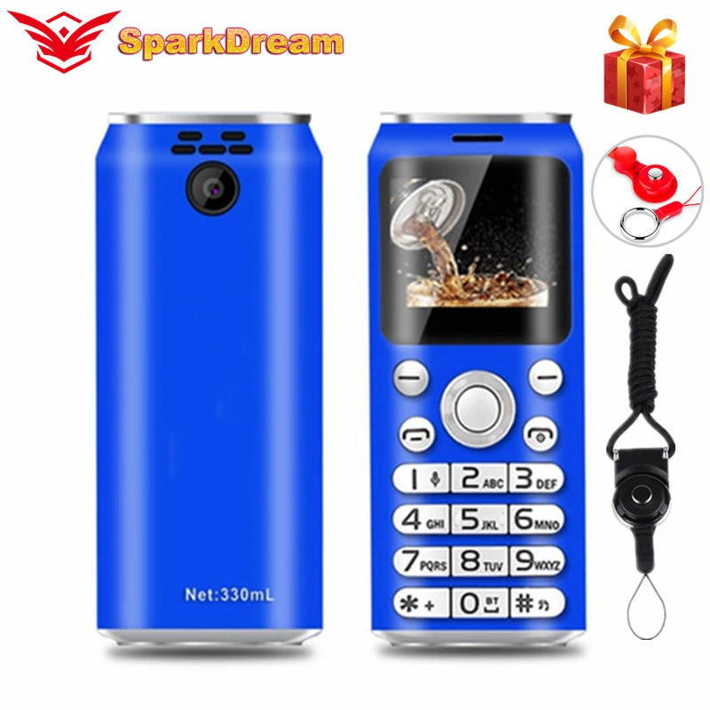 Unlocked-Super-Mini-Push-Button-Mobile-Phone-1-0-Bluetooth-Dialer-Hands ...