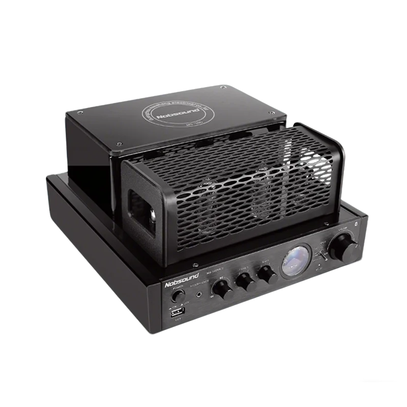 HiFi 튜브 앰프 6P1 6N1 2.1 채널 Bluetooth 5.0 저음 고음 EQ 광 동축 USB 홈 시어터 스테레오 전원 ...