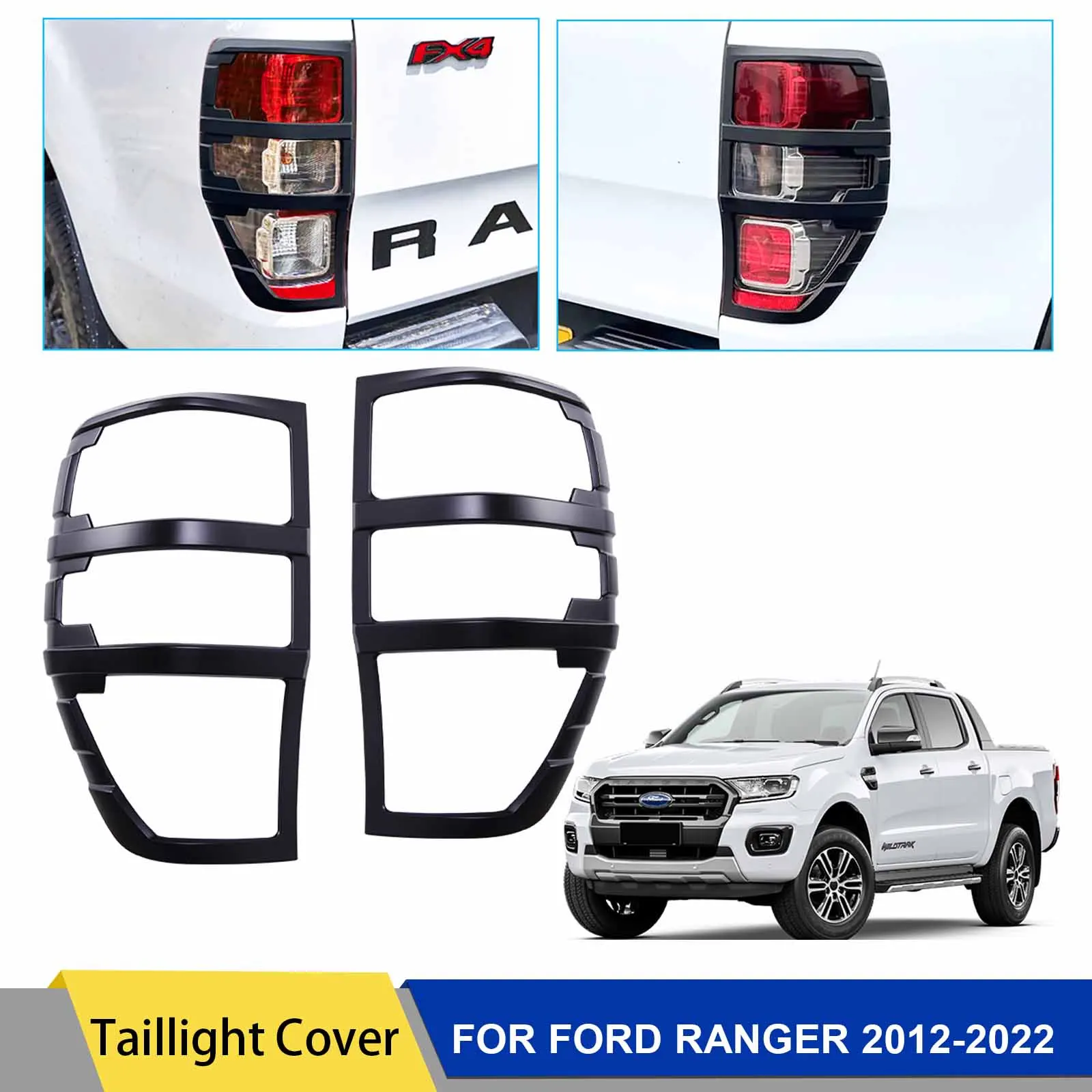 Tail-Lights-Cover-Rear-Lamp-Hoods-Head-Light-Cover-For-Ford-Ranger-2012 ...