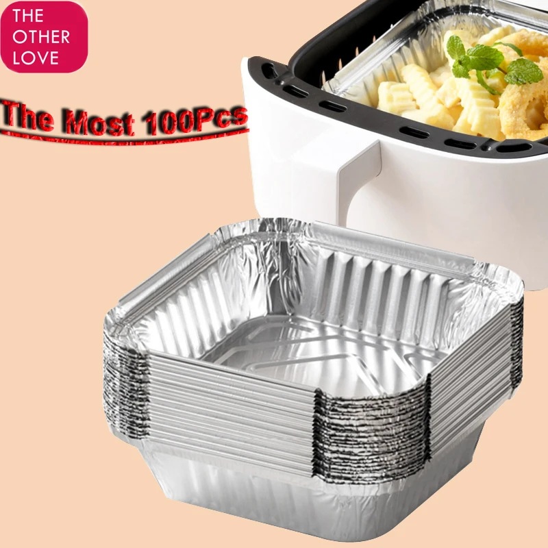 20-100Pcs-Air-Fryer-Tin-Foil-Box-for-Barbecue-Oven-Allium-Folie-Bbq ...
