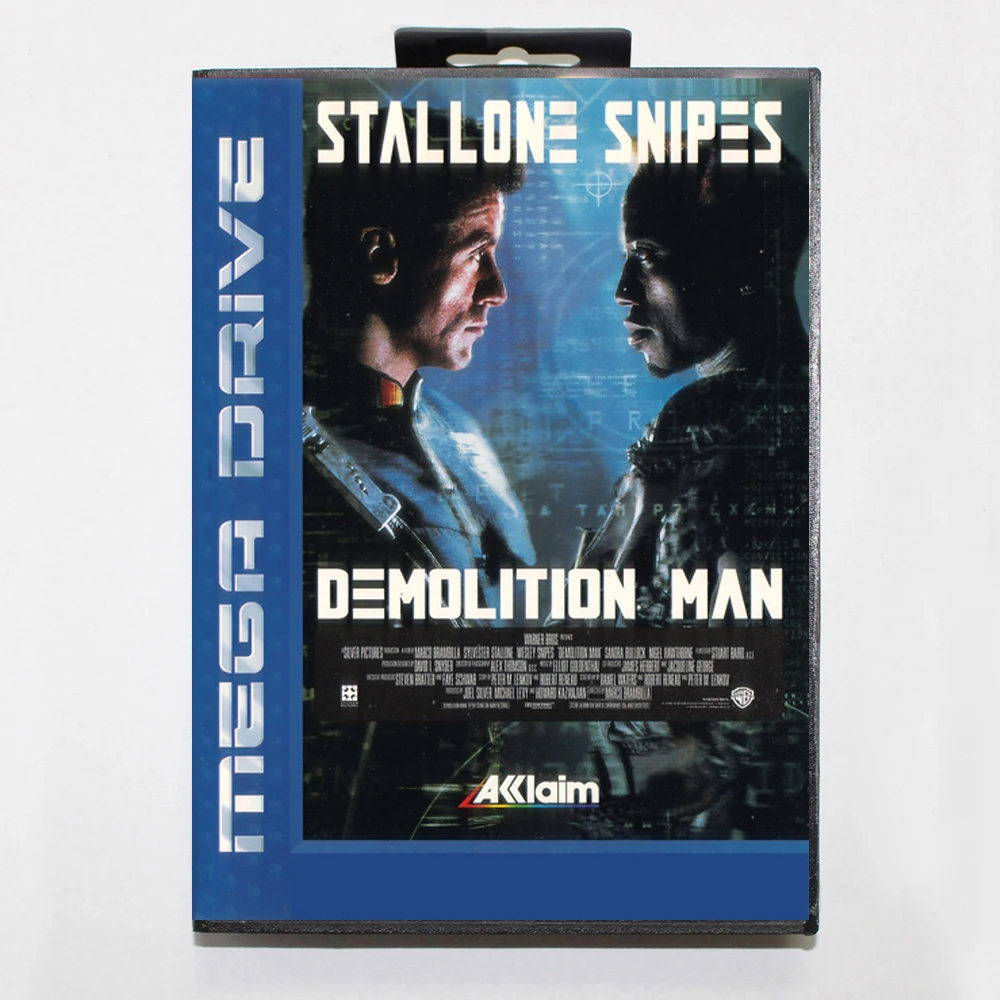 Demolition-Man-with-EUR-Box-for-16-Bit-Sega-MD-game-Cartridge-Megadrive ...