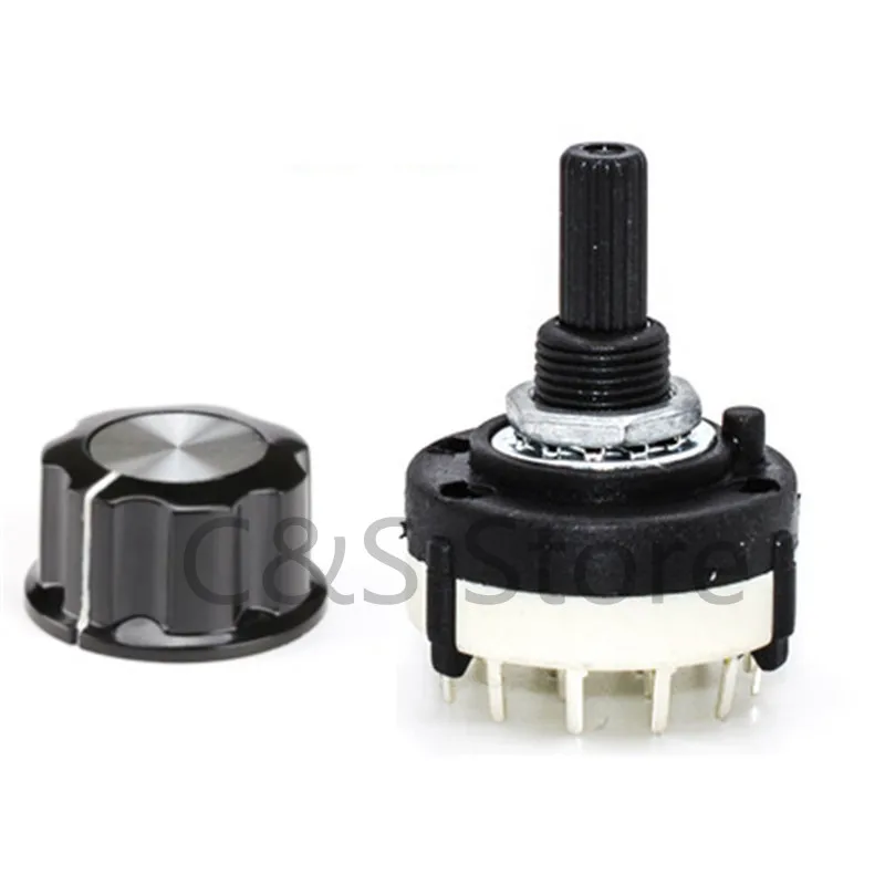 1Set RS26 1 Pole Position 12 Selectable Band Rotary Channel Selector ...