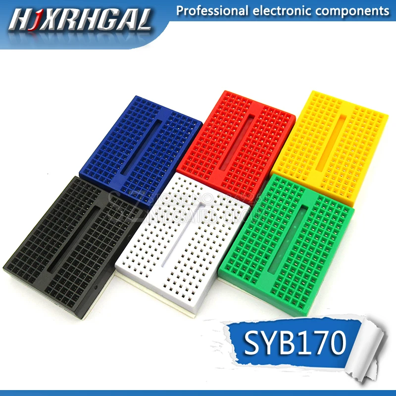 1PCS SYB-170 Mini Solderless Prototype Breadboard 170 Tie-points PCB ...