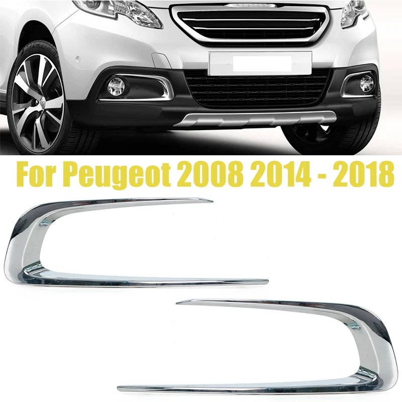 Front Bumper Left Right Fog Light Cover Frame Fog Lamp Trim Decorative ...