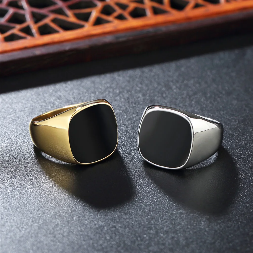 Simple-Fashion-Square-Ring-for-Men-Women-Punk-Hip-Hop-316L-Stainless ...
