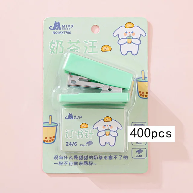 Kawaii Mini Stapler Set with Staples – LoliFairies Kawaii Shop