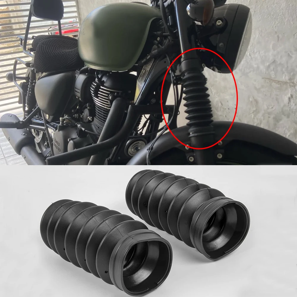 Fork-Boot-Tube-Slider-para-Royal-Enfield-Meteor-350-Front-Shock ...