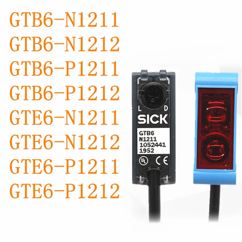 100% NEW Photoelectric switch sensor GTB6-N1211 GTB6-N1212 GTB6-P1211 GTB6-P1212 GTE6-N1211 GTE6 ...