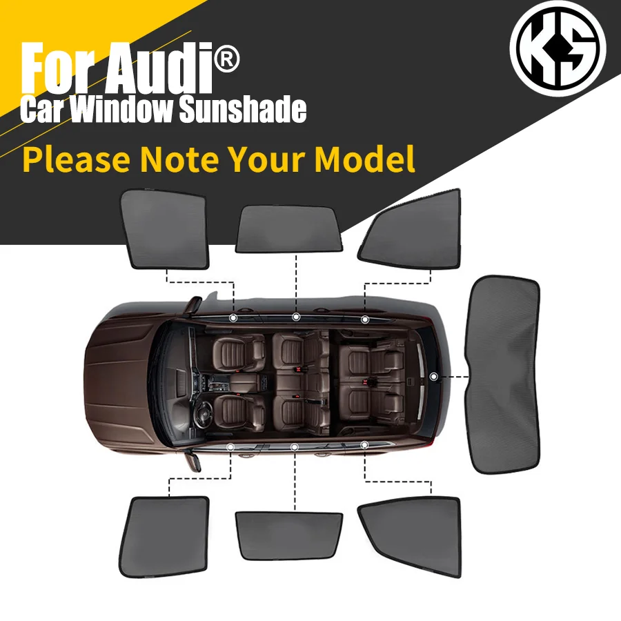 Custom-Magnetic-Side-Car-Window-Sunshade-For-Audi-A3-A4-A6-Q3-Q5-Q7 ...