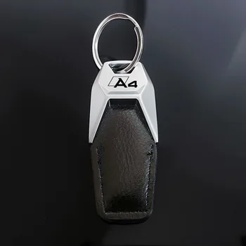 Zinc Alloy Leather Car Keychain Key Ring for Audi A4 A5 A6 A7 A1 A2 A3 ...