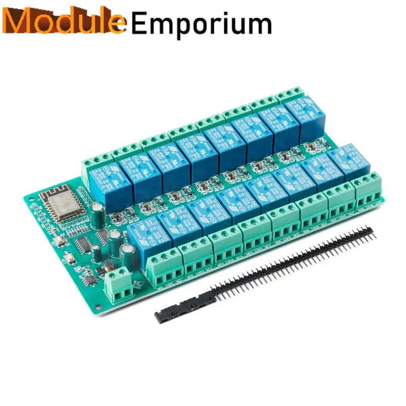 16 Way DC 24V ESP12F Development Board ESP8266 WIFI Relay module For ...