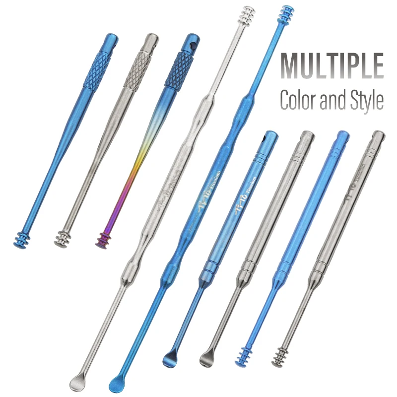 TiTo-Ear-Wax-Pickers-Titanium-Earpick-Sticks-Earwax-Remover-Curette-Ear ...