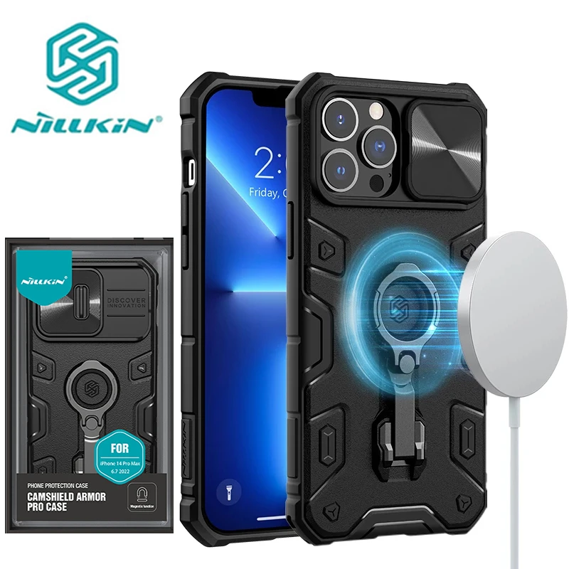 NILLKIN Magnet Protector i Phone Case With Holder Cover On For iphone ...