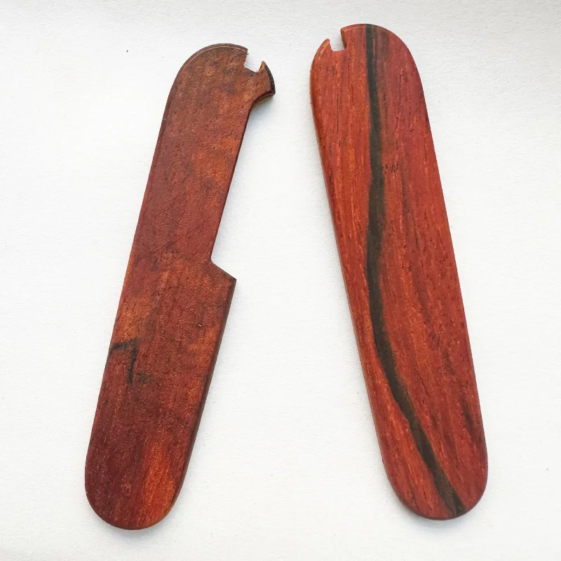 1-Pair-CNC-Custom-Natural-Wood-Grip-Handle-Scales-For-91MM-Victorinox ...