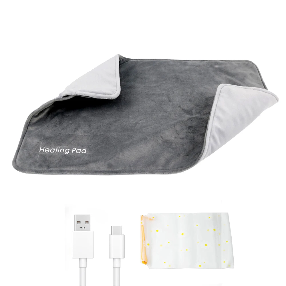 USB Electric Heating Pad 30*60cm Cystal Velvet Electric Heating Blanket ...