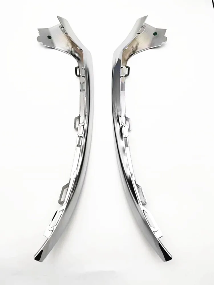 OEM-A2058851374-A2058851474-Front-Bumper-Lip-Spoiler-With-Chrome-Trim ...