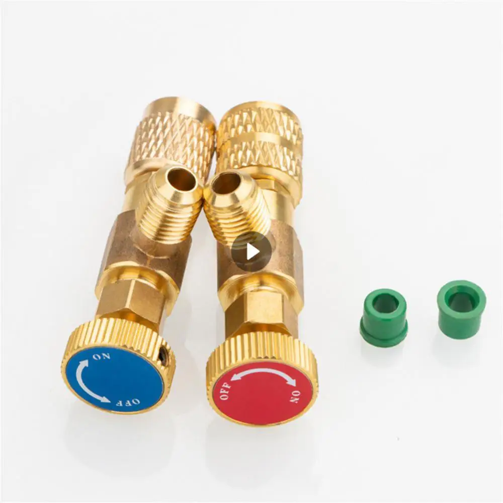 2pcs-R410-R22-1-4-Air-Conditioning-Safety-Valve-Refrigeration-Charging ...
