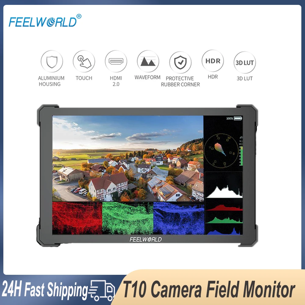 FEELWORLD-T10-10-1inch-Camera-Field-Monitor-Portable-1920x1200-4K-3D ...