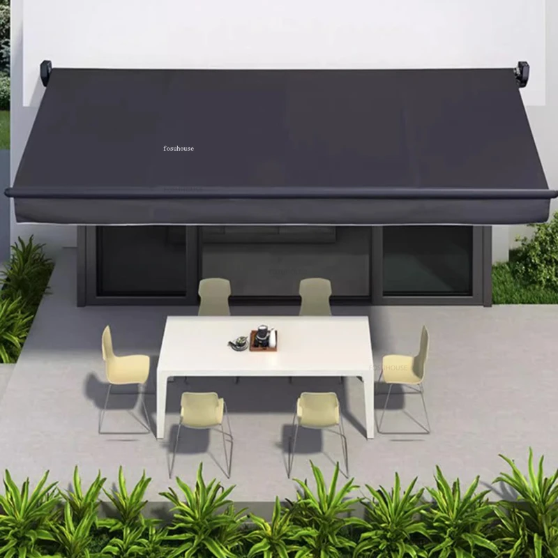 Electric-Canopy-Retractable-Folding-Gazebos-Outdoor-Eaves-Remote ...