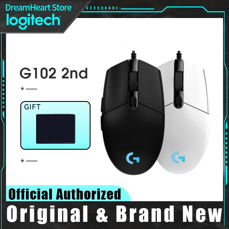 Logitech G102 (2nd) Wired Gaming Mouse RGB USB For PC Laptop Computer Ergonmic Mouse Gamer ...