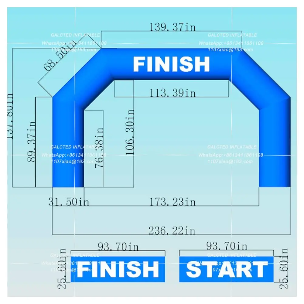 Advertising Commerce Party Powerful BlowerInflatable Arch with ,20ft ...