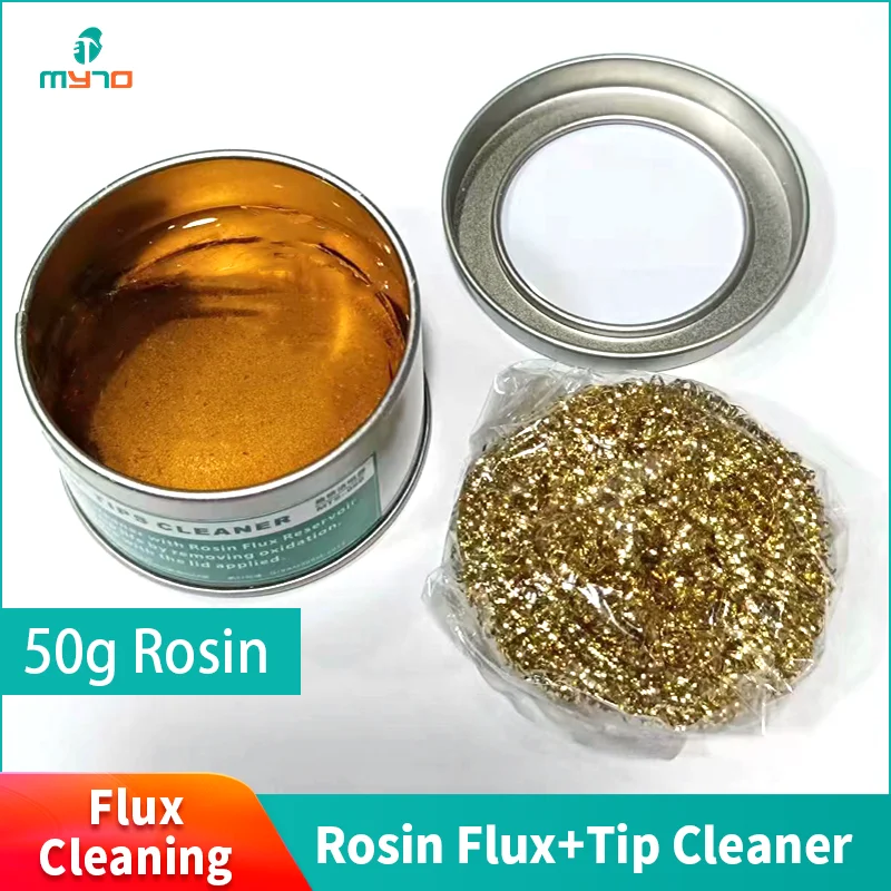 MYTO-Solder-Tip-cleaning-Kit-Cleaning-Ball-50g-Rosin-Flux-2-in-1 ...
