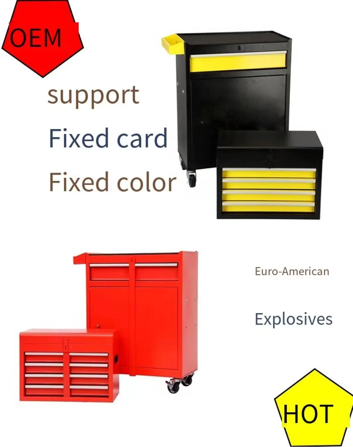 Buy Auto Repair Tool Trolley Tin Workshop Work Cabinet Removable ...