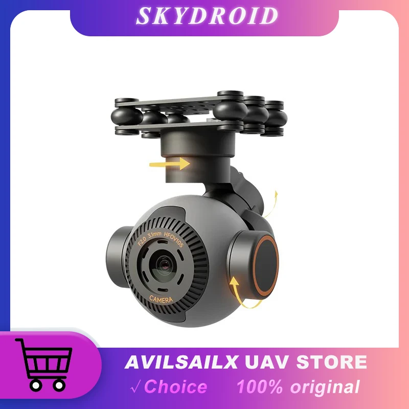 SKYDROID C11 4K 3-Axis Gimbal Camera, 30x Zoom 101g Lightweight for ...