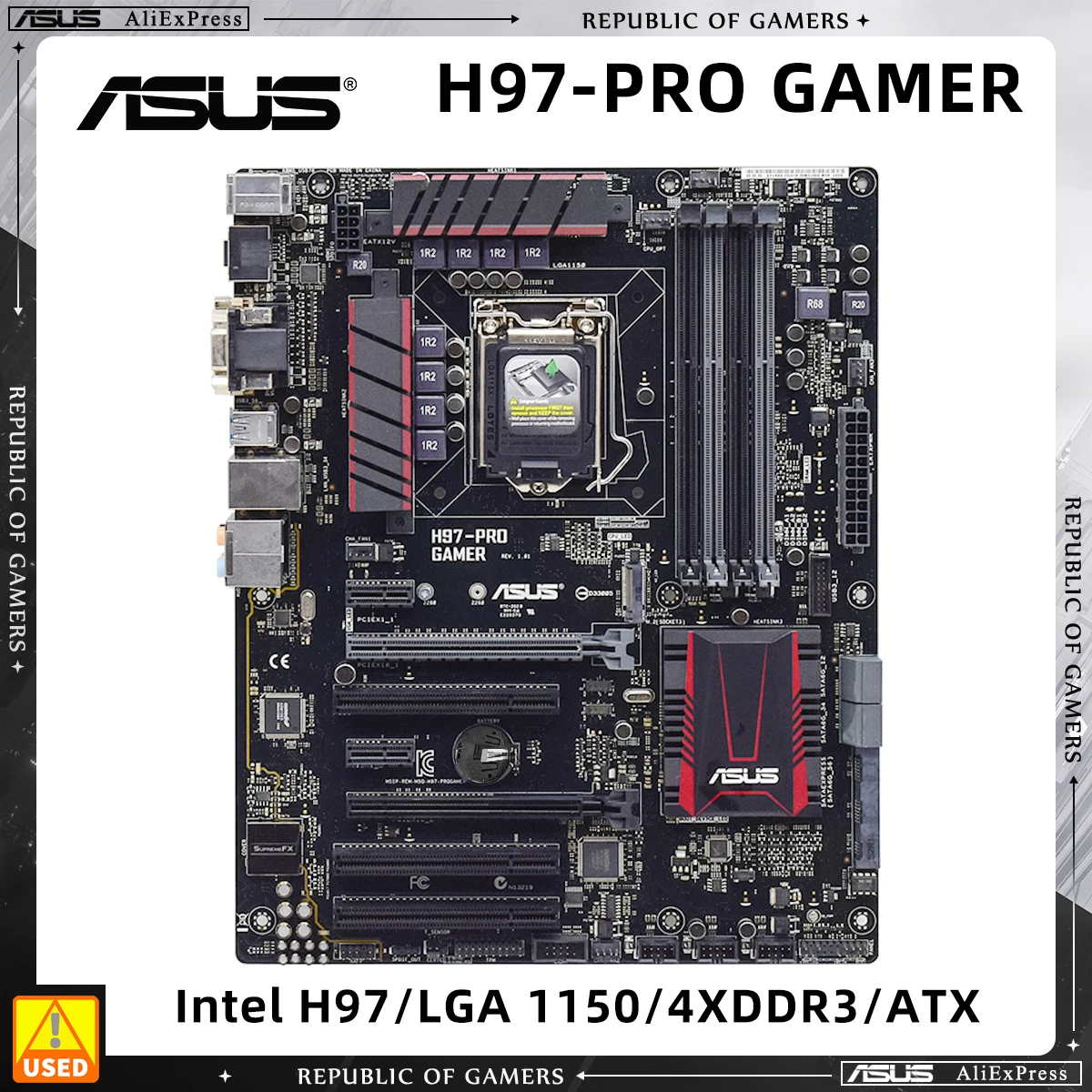 Placa-base-H97-ASUS-H97-PRO-GAMER-para-Core-i3-4130-4150-4160-4170-LGA ...