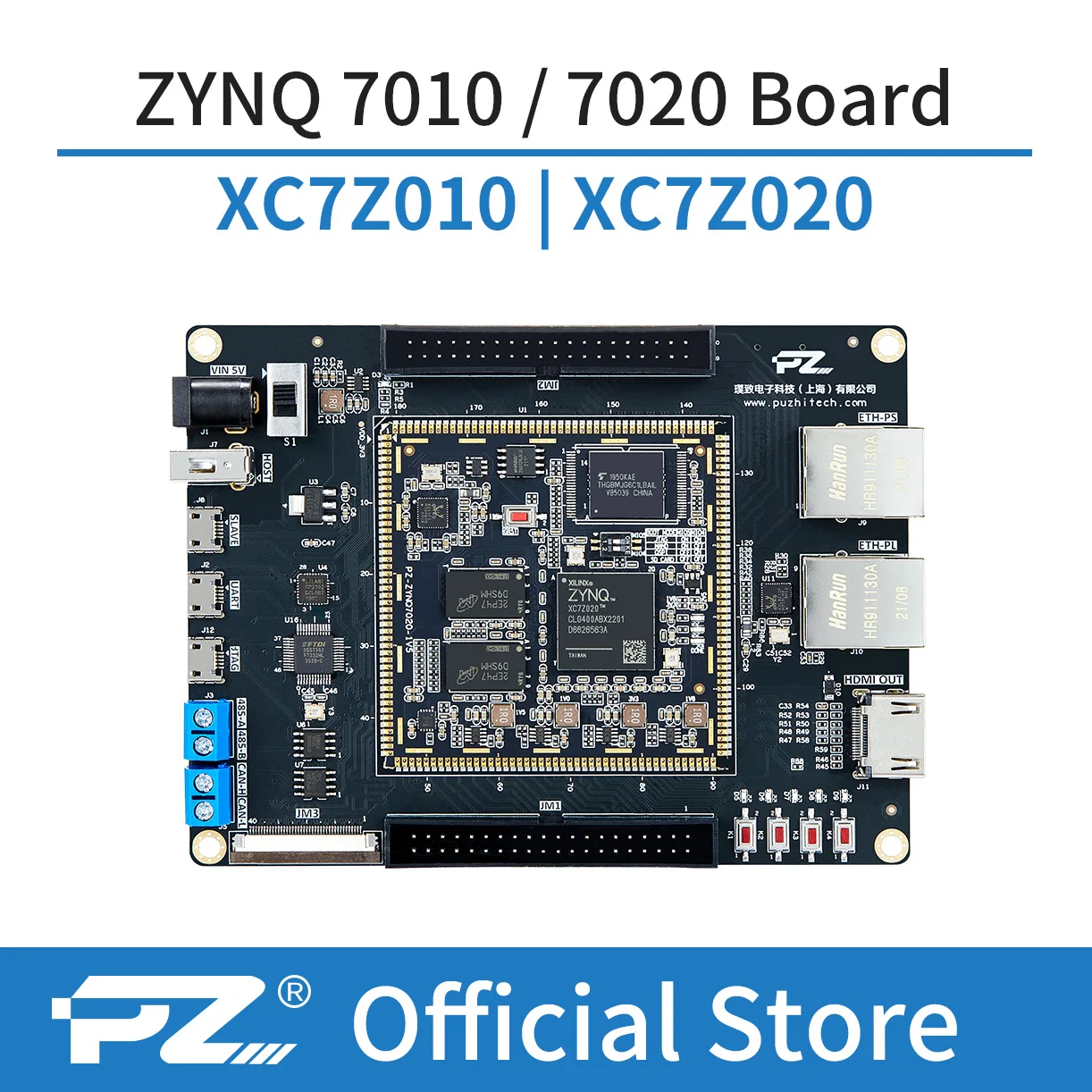 PUZHI-7010-7020-Card-Xilinx-SoC-ZYNQ-7000-XC7Z010-XC7Z020-FPGA ...